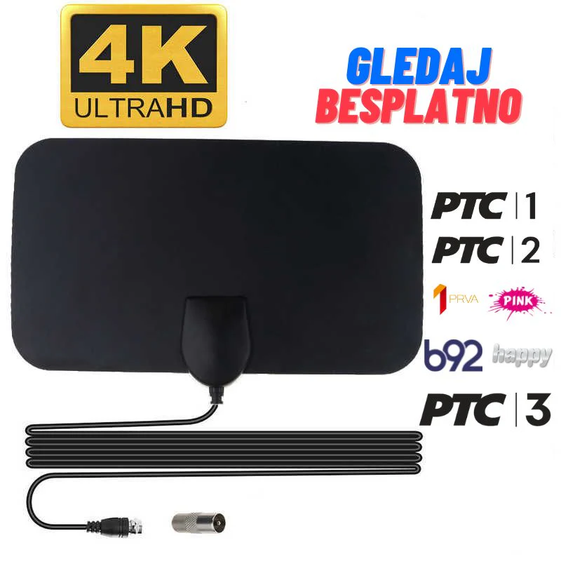 Digitalna TV antena, DVB-T2, Full HDTV Antena - Digitalna TV antena, DVB-T2, Full HDTV Antena