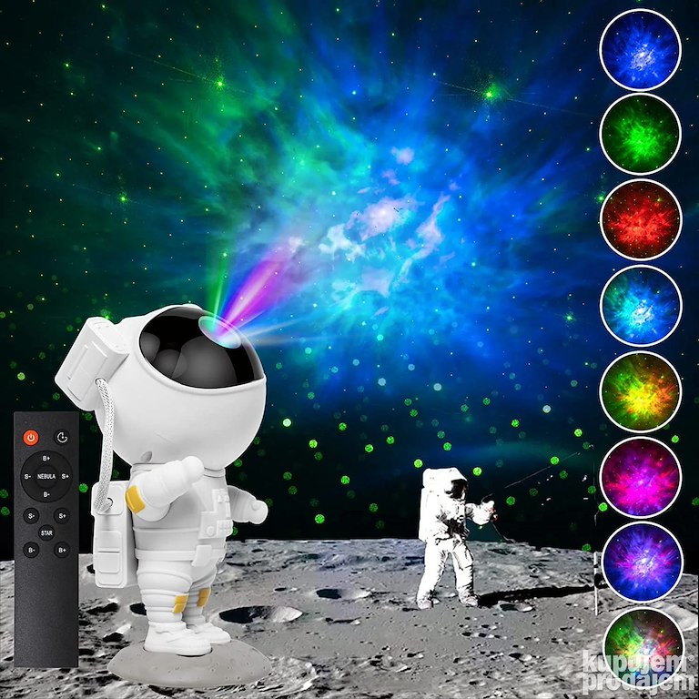 Galaxy projektor zvezdano nebo Astronaut - Galaxy projektor zvezdano nebo Astronaut