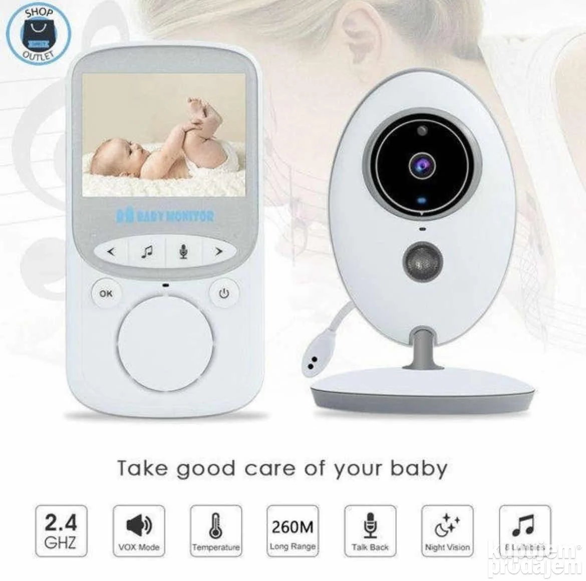 Kamera za bebe Monitor za bebe Video nadzor za bebe - Kamera za bebe Monitor za bebe Video nadzor za bebe