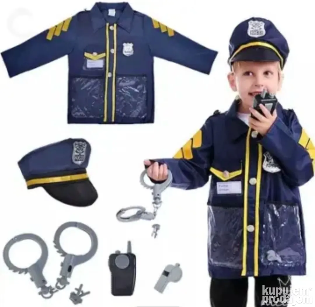 Kostim policajaca decu sa dodacima 2K24M71 - Kostim policajaca decu sa dodacima 2K24M71