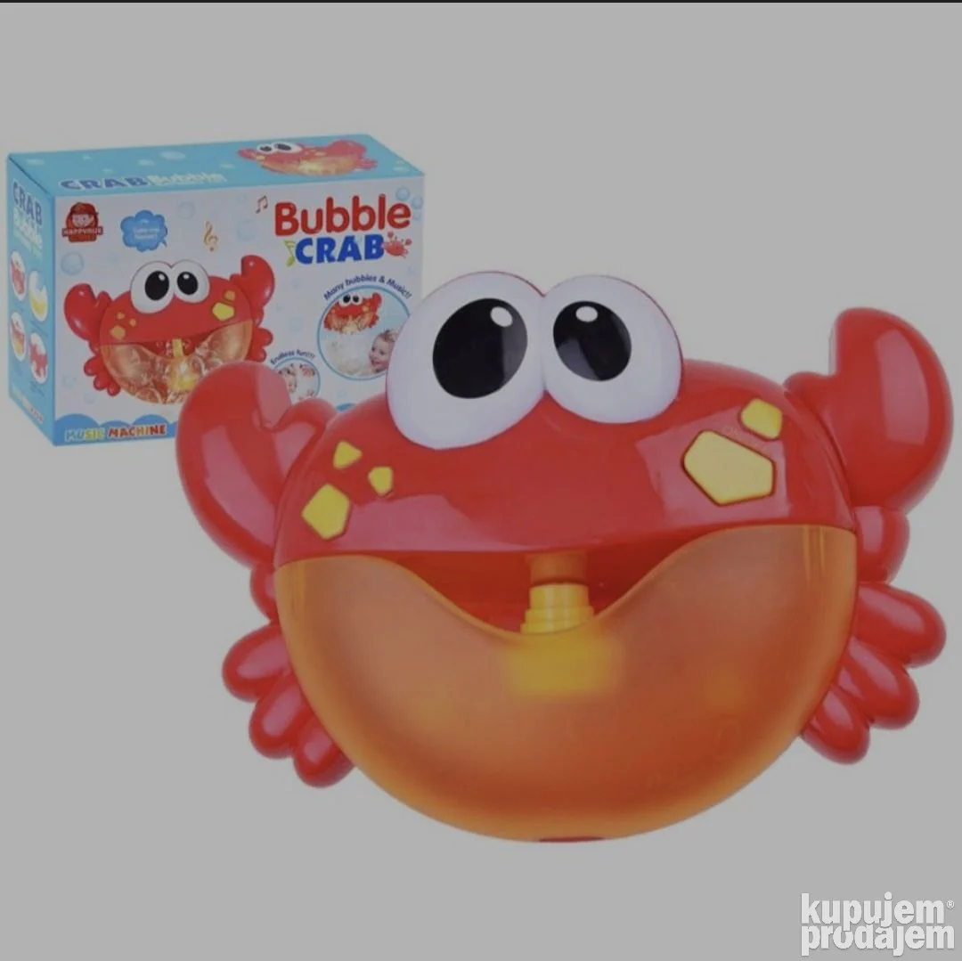 Kraba koja pravi mehuriće Muzička igračka Pena za kupanje - Kraba koja pravi mehuriće Muzička igračka Pena za kupanje