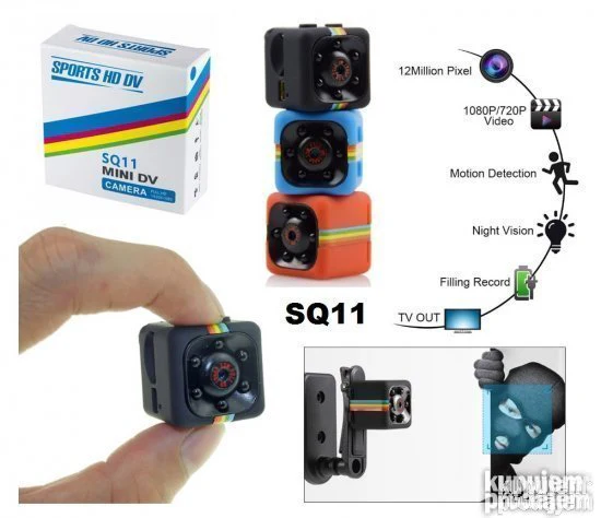 Mini kamera SQ11 Spijunska kamera SQ-11 Akciona kamera - Mini kamera SQ11 Spijunska kamera SQ-11 Akciona kamera