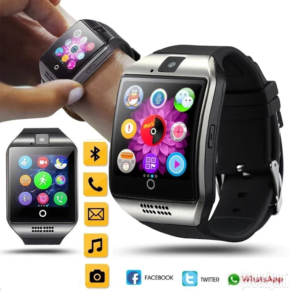 Pametni Sat Q18 smart watch Telefon Sim Kamera - Pametni Sat Q18 smart watch Telefon Sim Kamera