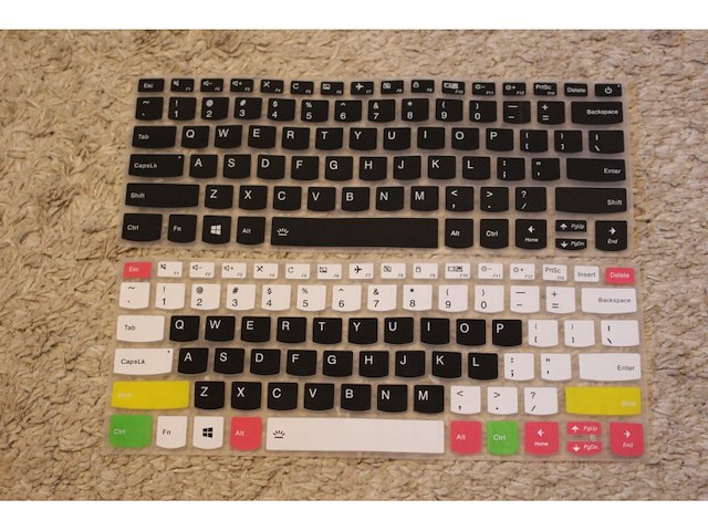Dve silikonske navlake za tastaturu laptopa