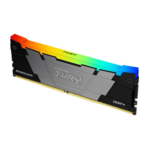 Kingston 16GB (1x16GB) DDR4 3200MT/s CL16 FURY Renegade RGB Black XMP DIMM memorija | KF432C16RB12A/16