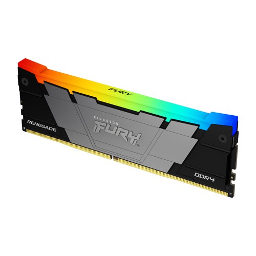 Kingston 16GB (1x16GB) DDR4 3200MT/s CL16 FURY Renegade RGB Black XMP DIMM memorija | KF432C16RB12A/16