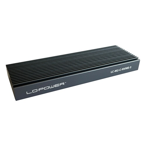 LC POWER Eksterno USB 3.2 Gen 2x1, USB-C kućište za NVMe M.2 SSD | LC-M2-C-NVME-3