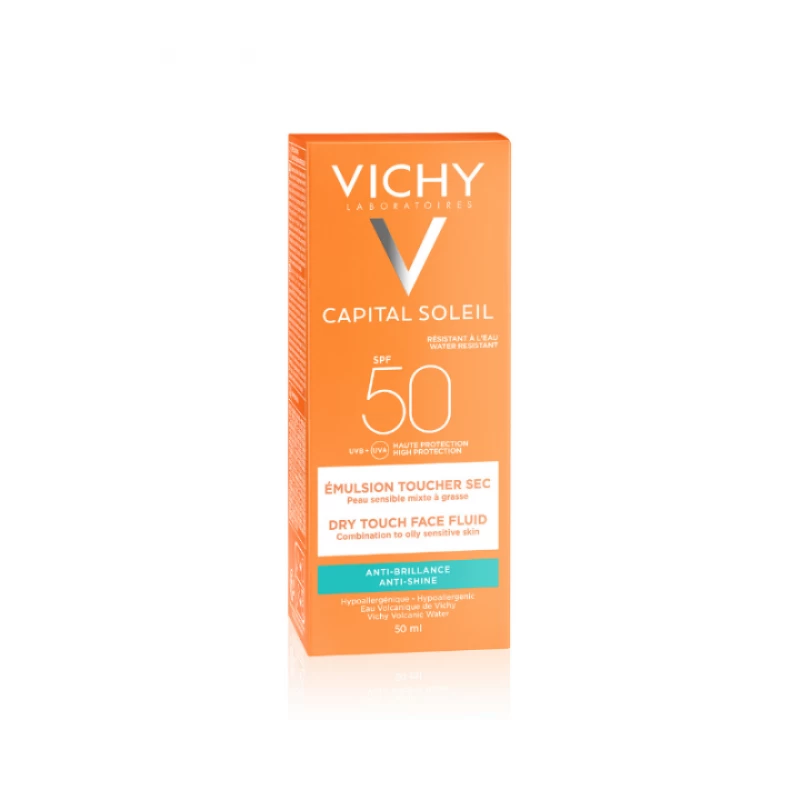 VICHY CAPITAL SOLEIL "DRY TOCH" MATIRAJUĆI FLUID SPF50, 50ML