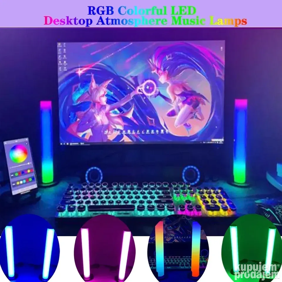 RGB pametne ambijentalne lampe set 2 komada - RGB pametne ambijentalne lampe set 2 komada