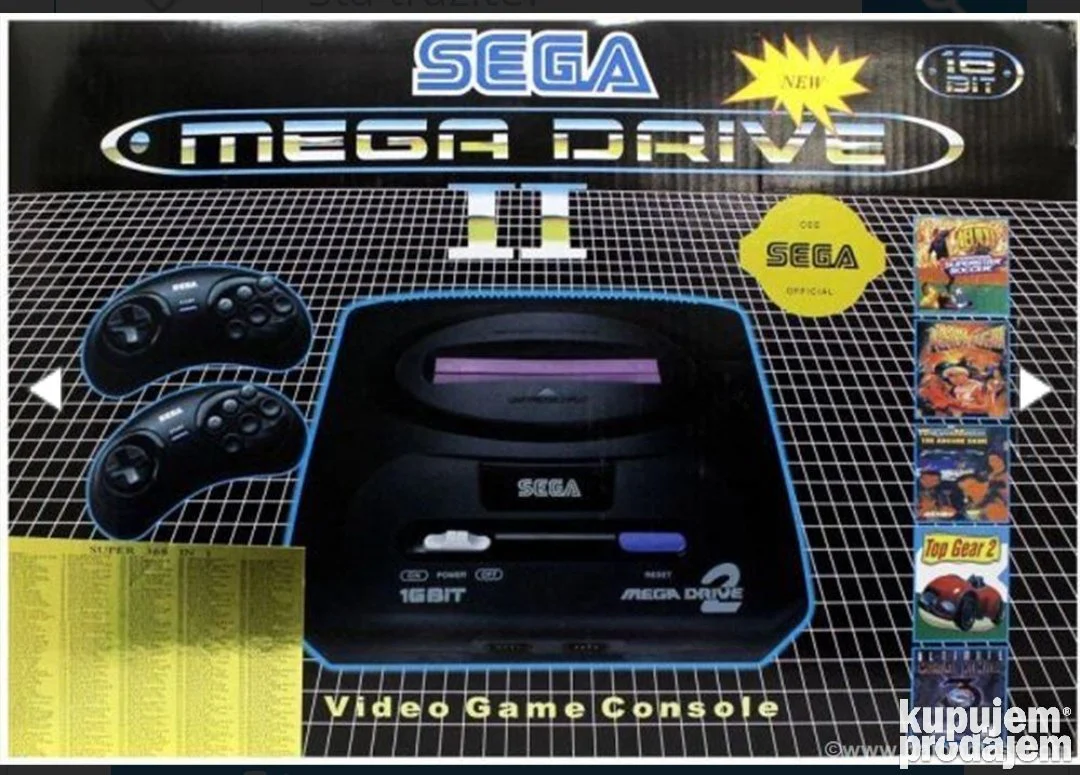 Sega MEGA Drive II/SEGA konzola retro/Video igrice SEGA - Sega MEGA Drive II/SEGA konzola retro/Video igrice SEGA