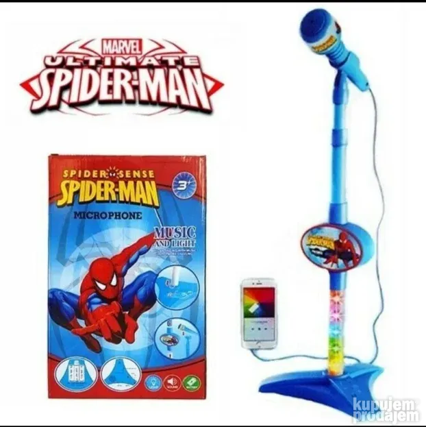 Spiderman karaoke muzički mikrofon za decu - Spiderman karaoke muzički mikrofon za decu