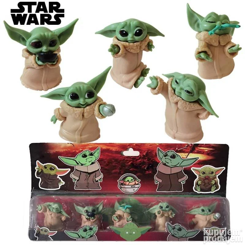 Star Wars Mandalorian Yoda Baby Figurice - Star Wars Mandalorian Yoda Baby Figurice