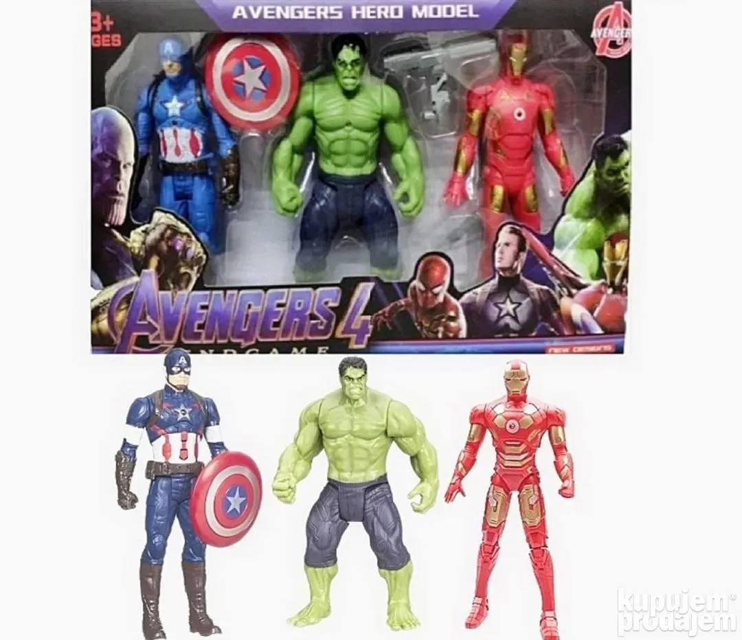 Super heroji Spidermen,Capitian Amerika i Hulk 2K24211 - Super heroji Spidermen,Capitian Amerika i Hulk 2K24211