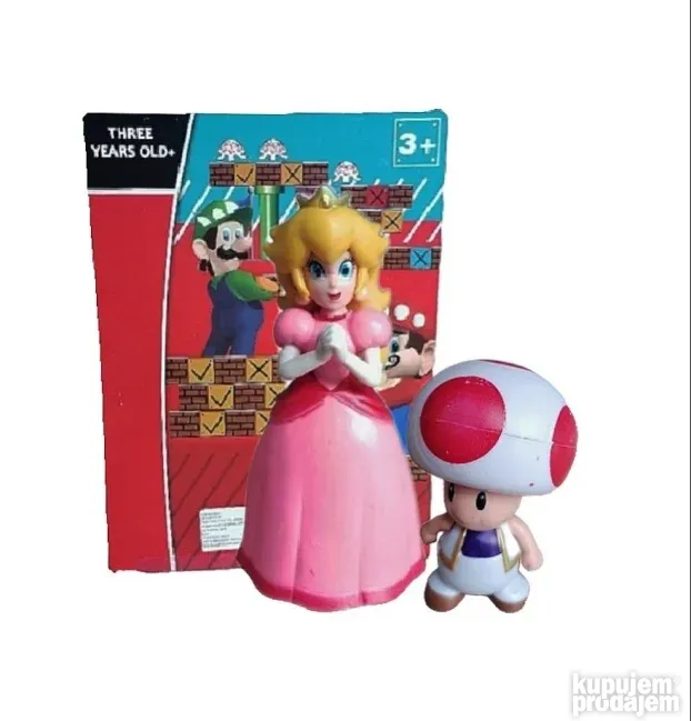 Super Mario set 2u1 Princeza Peach i Toad - Super Mario set 2u1 Princeza Peach i Toad