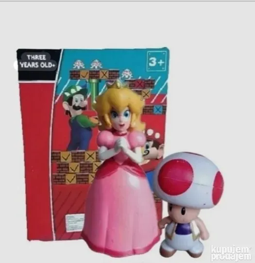 Super Mario set 2u1 Princeza Peach I Toad 2K24M147 - Super Mario set 2u1 Princeza Peach I Toad 2K24M147