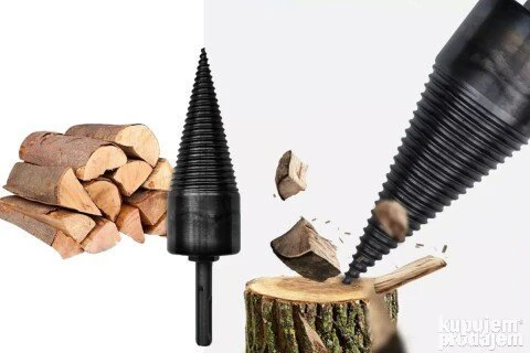 Svrdlo za cepanje drva Cepac drva 42mm precnik - Svrdlo za cepanje drva Cepac drva 42mm precnik