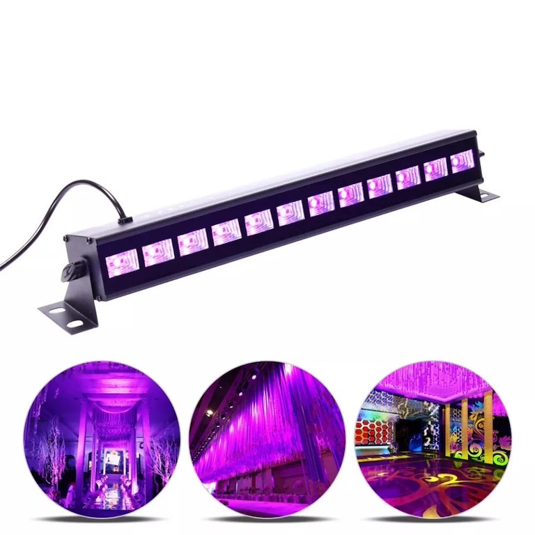 UV led bar 9x3w blacklight svetlo - UV led bar 9x3w blacklight svetlo