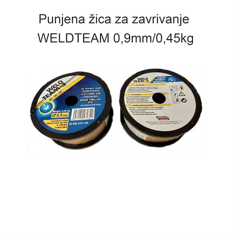 Punjena žica za zavrivanje WELDTEAM 0,9X0,45