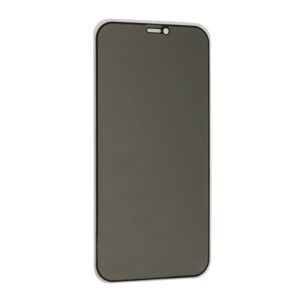 Folija za zaštitu ekrana Glass Privacy 2.5D Full glue za Iphone 12 Pro Max, crna