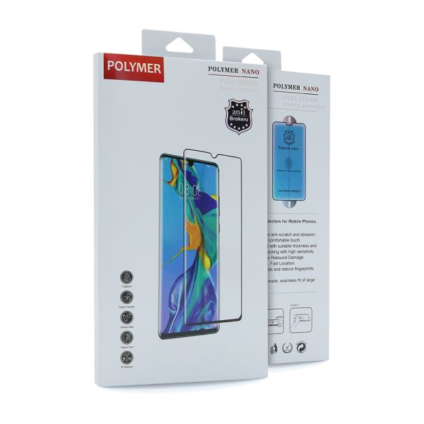 Folija za zaštitu ekrana Polimer Nano za iPhone 15 Pro Max, crna