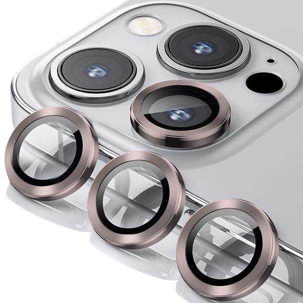 Zaštita za kameru Ring za Iphone 13 Pro/13 Pro Max, roza