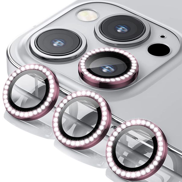 Zaštita za kameru Diamond Premium za Iphone 13 Pro/13 Pro Max, roza