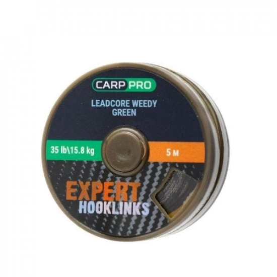 CARP PRO LEADCORE 5M 45LB GREEN