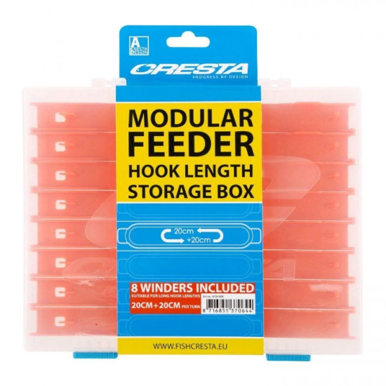 CRESTA MODULAR FEEDER HOOK LENGHT STORAGE BOX 8 WINDERS 20+20CM