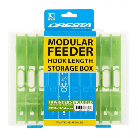 CRESTA MODULAR FEEDER HOOK LENGHT STORAGE BOX 10 WINDERS 15+10CM