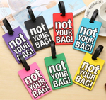 TAG ZA KOFER NOT YOUR BAG plava