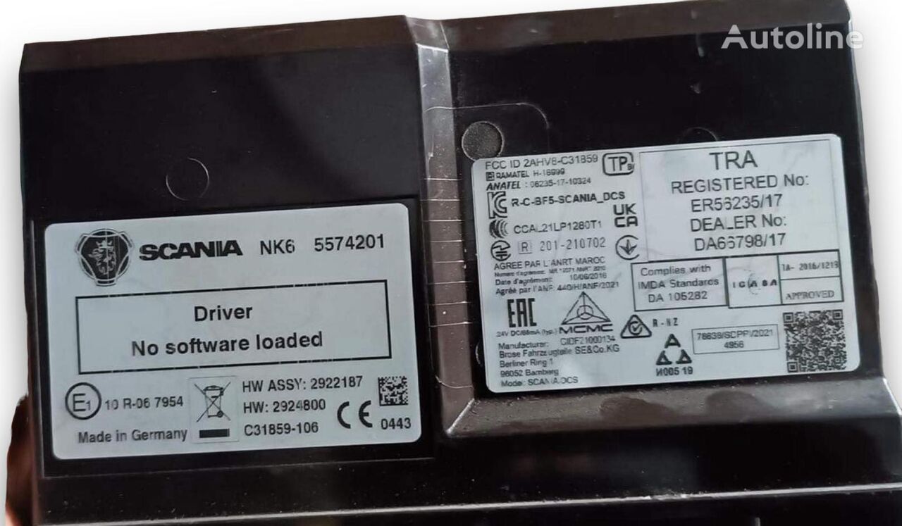 Scania NEW ELECTRONIC CONTROL UNIT DCS DRIVER'S SIDE NGS 2922187 2924800 upravljačka jedinica za Scania kamiona