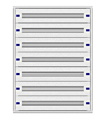 Modularno kućište 3-21K 7-redno, komplet, met.pred.ploče
Front plates sheet steel