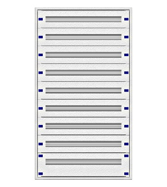 Modularno kućište 3-28K 9-redno, komplet, met.pred.ploče
Front plates sheet steel