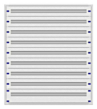 Modularno kućište 5-28K 9-redno, komplet, met.pred.ploče
Front plates sheet steel