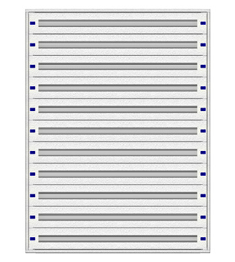 Modularno kućište 5-33K 11-redno, komplet, met.pred.ploče
Front plates sheet steel