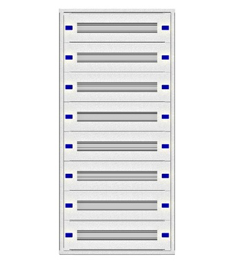 Mod.kućište 2-24K, 8-redno, D=100mm, met.pr.ploče-komplet
Front plates sheet steel, complete