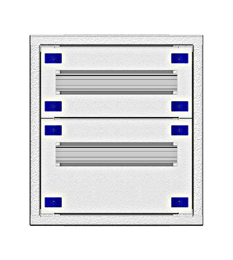 Inst.umetak 1-7K komplet, 2 redni,dubina 180mm, met.pr.ploče
Front plates sheet steel