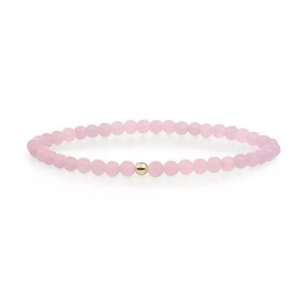 Sparkling SBG-GEM13-ADD-4MM Rose Quartz Saturn Small