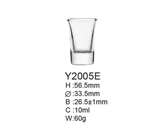 Staklena čaša za rakiju 12/1 10 ml Y2005E