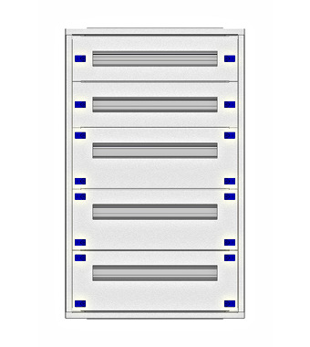 Umetak KVN 40mm 2-18K, 5-redni,met.pr.ploče,spremno za ožič.
front plates sheet steel, prepared for wiring duct installation