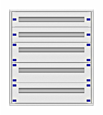 Umetak KVN 40mm 3-18K, 5-redni,met.pr.ploče,spremno za ožič.
front plates sheet steel, prepared for wiring duct installation