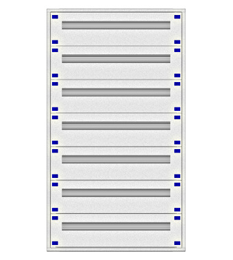 Umetak KVN 40mm 3-28K, 7-redni,met.pr.ploče,spremno za ožič.
front plates sheet steel, prepared for wiring duct installation