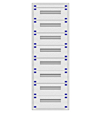 Umetak KVN 60mm 2-33K, 8-redni,met.pr.ploče,spremno za ožič.
front plates sheet steel, prepared for wiring duct installation