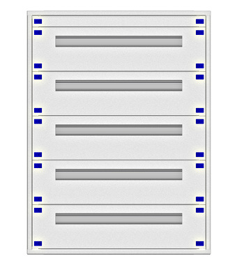 Umetak KVN 60mm 3-21K, 5-redni,met.pr.ploče,spremno za ožič.
front plates sheet steel, prepared for wiring duct installation