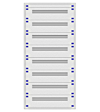 Umetak KVN 60mm 3-33K, 8-redni,met.pr.ploče,spremno za ožič.
front plates sheet steel, prepared for wiring duct installation