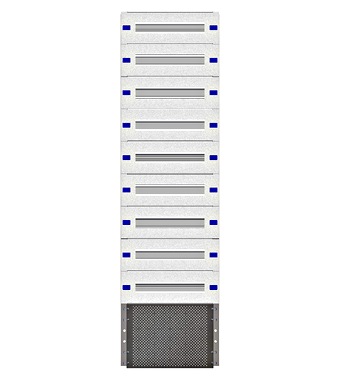 Metalno mod.kuć.33HU komplet, mont.ploča 6HU, 1518x420x150mm
construction sample from top side: 9xG3, B6, including insert supporters 33HU and perforated mounting plate 6HU, H=1518 W=420 D=150mm,...