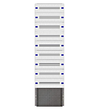 Metalno mod.kuć.33HU komplet, mont.ploča 6HU, 1518x428x150mm
construction sample from top side: 9xG3, B6, including insert supporters 33HU and perforated mounting plate 6HU, H=1518 W=428 D=150mm,...