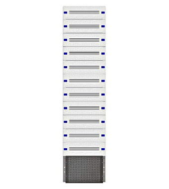 Metalno mod.kuć.39HU komplet, mont.ploča 6HU, 1794x428x150mm
construction sample from top side: 11xG3, B6, including insert supporters 39HU and perforated mounting plate 6HU, H=1794 W=428 D=150mm...