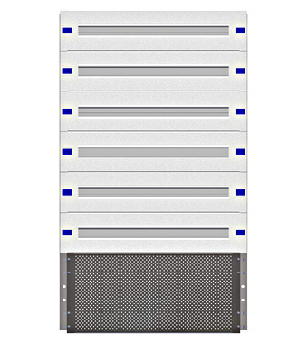 Metalno mod.kuć.24HU komplet, mont.ploča 6HU, 1104x640x150mm
construction sample from top side: 6xG3, B6, including insert supporters 24HU and perforated mounting plate 6HU, H=1104 W=640 D=150mm,...