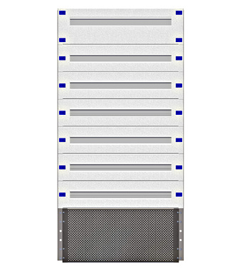 Metalno mod.kuć.28HU komplet, mont.ploča 6HU, 1288x640x150mm
construction sample from top side: G4, 6xG3, B6, including insert supporters 28HU and perforated mounting plate 6HU, H=1288 W=640 D=15...